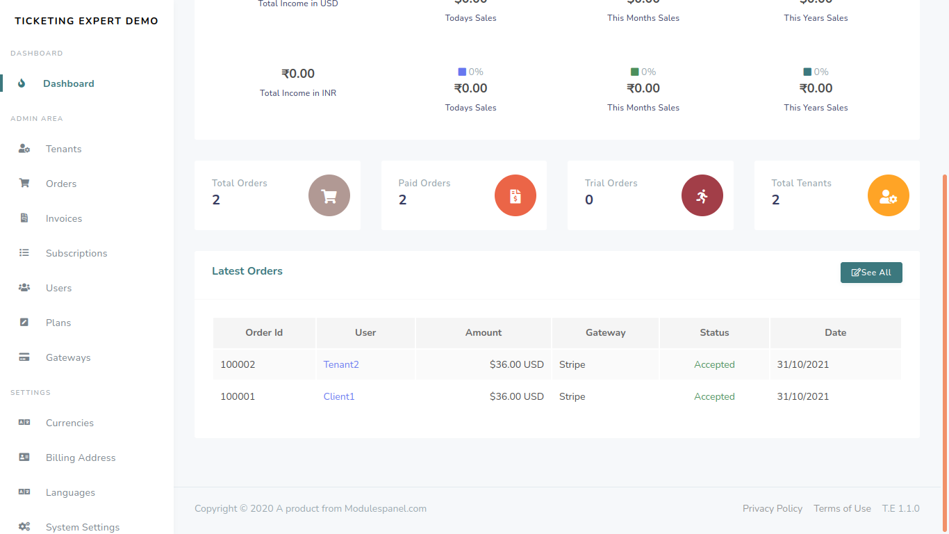 Ticketing Expert (SaaS) - Multi-Tenant Ticketing System by modulespanel